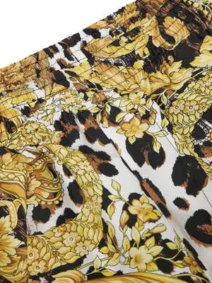 Versace Wild Barocco Silk Shorts
