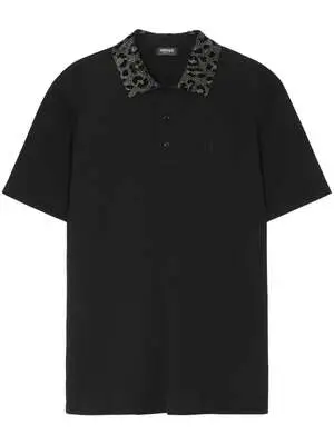 Versace Crystal-embellished Polo Shirt