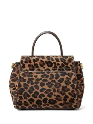 Versace La Medusa Leopard Print Tote