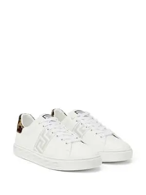 Versace Greca Pony-effect Sneakers