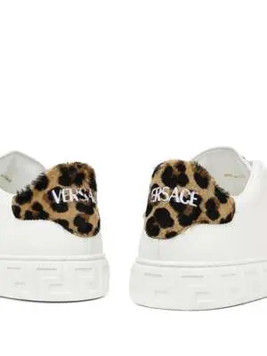 Versace Greca Pony-effect Sneakers