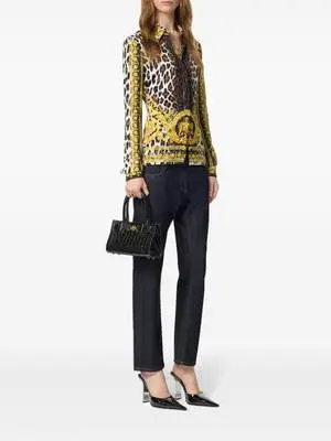 Versace Leopard-print Blouse