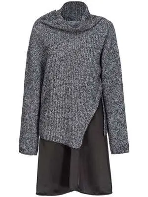 Pinko Layered Knitted Dress - Grey