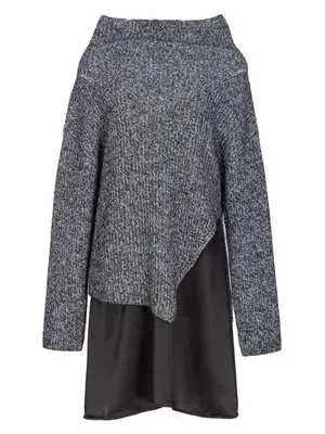 Pinko Layered Knitted Dress - Grey
