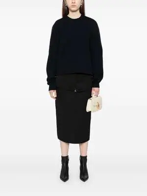 TOTEME Cropped Crew Neck Jumper
