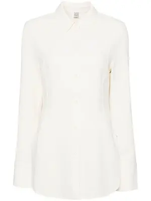 TOTEME Classic Collar Shirt - Neutrals