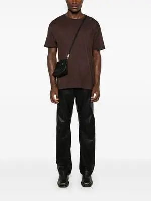 Avant Toi Marbled-effect T-shirt - Brown