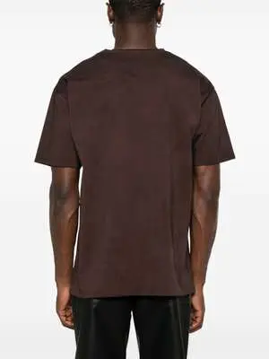 Avant Toi Marbled-effect T-shirt - Brown