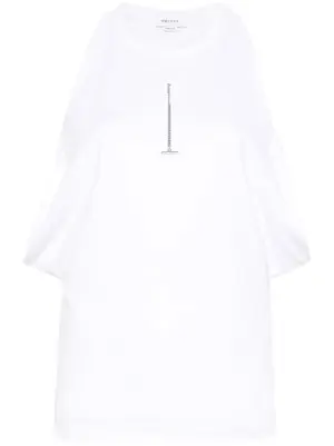 Alexander McQueen Draped Armhole T-shirt - White