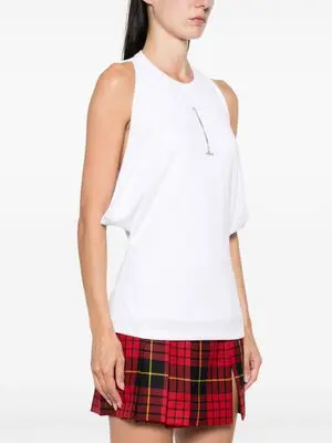 Alexander McQueen Draped Armhole T-shirt - White