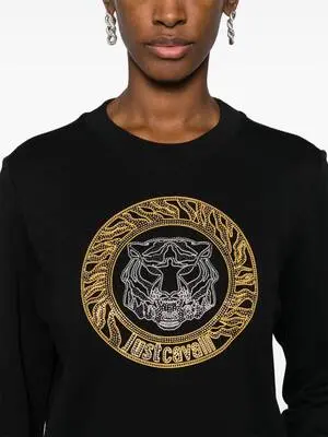 Just Cavalli Tiger Head Cotton Sweatshirt