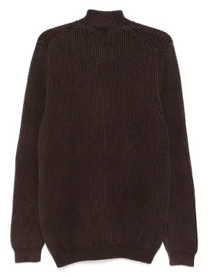 Avant Toi Zip-up Cardigan - Brown