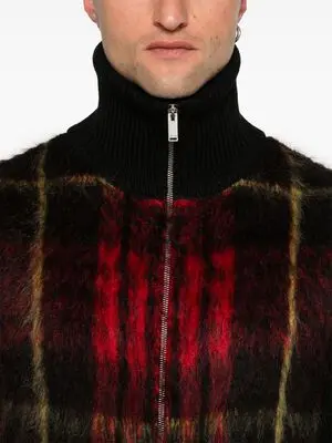 Alexander McQueen Tartan Zip-up Cardigan