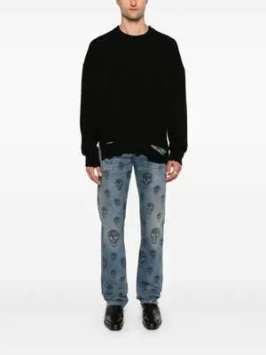Alexander McQueen Skull-print Jeans