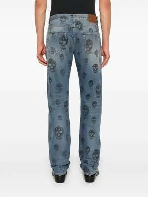 Alexander McQueen Skull-print Jeans