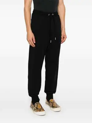 AMI Paris De Coeur-motif Track Pants - Black