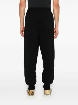 AMI Paris De Coeur-motif Track Pants - Black