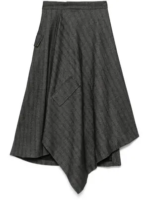 Remain Birger Christensen Striped Draped Skirt