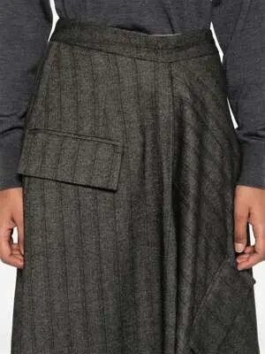 Remain Birger Christensen Striped Draped Skirt
