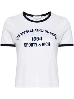 SPORTY & RICH Text-print T-shirt