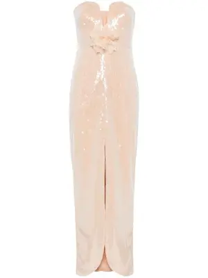 SELF-PORTRAIT Sequin-embellished Maxi Dress
