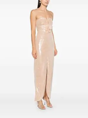 SELF-PORTRAIT Sequin-embellished Maxi Dress