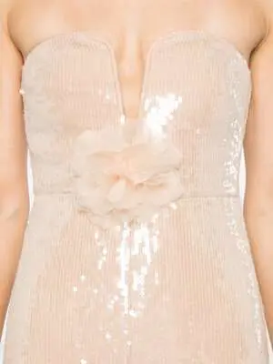 SELF-PORTRAIT Sequin-embellished Maxi Dress