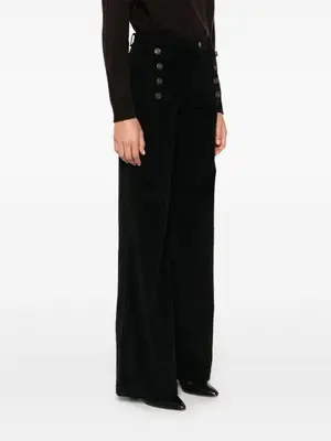 TWINSET Pinwale Corduroy Trousers - Black