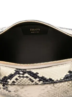 Khaite Simona Snakeskin Shoulder Bag - Neutrals