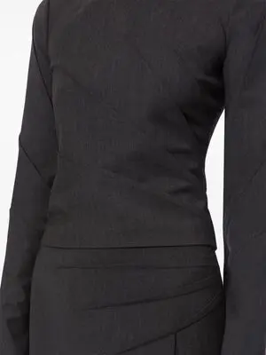 Alberta Ferretti Long-sleeve Gathered Top