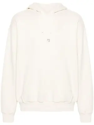 Givenchy 4g Embroidered Hoodie - Neutrals