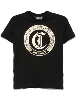 Just Cavalli Textured T-shirts For Women
