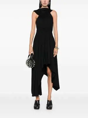 Alexander McQueen Asymmetric Gathered Dress