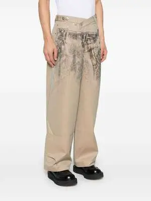 FENG CHEN WANG Graphic-print Trousers