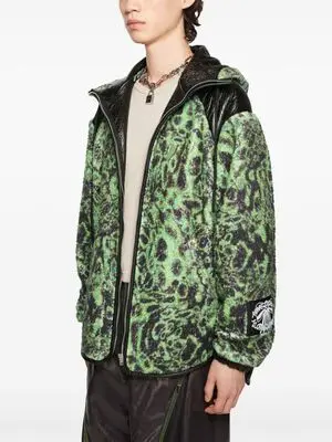 Acne Studios Printed Fleece Hooded Jacket