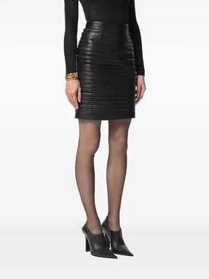 Versace Leather Mini Skirt