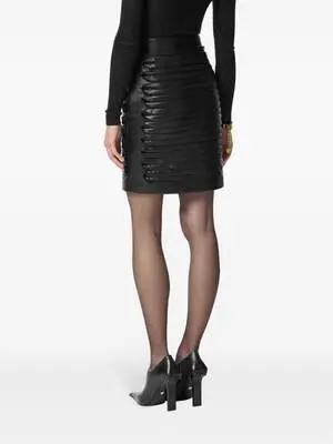 Versace Leather Mini Skirt