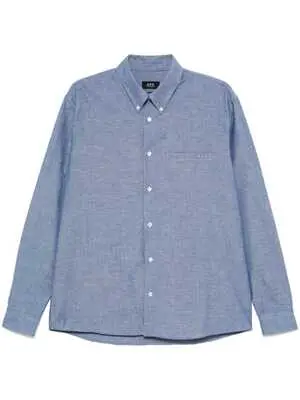 A.p.c. Organic Cotton Shirt - Blue