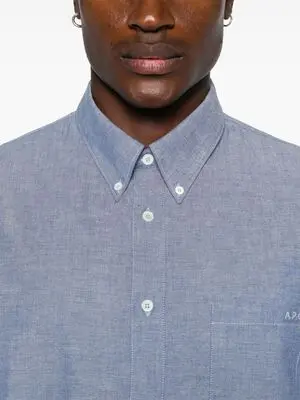 A.p.c. Organic Cotton Shirt - Blue