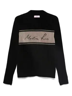 Martine Rose Chenille V-neck Sweater