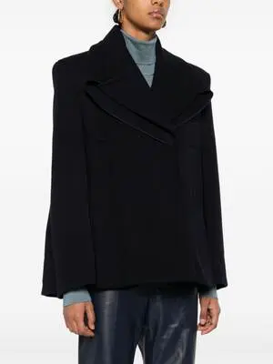 Victoria Beckham Pointed-shoulder Pea Coat
