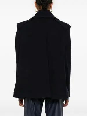 Victoria Beckham Pointed-shoulder Pea Coat
