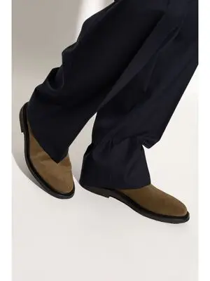 COMMON PROJECTS Waxed Suede Chelsea Boots
