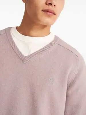 Pringle Of Scotland Wool V-neck Sweater - Pink