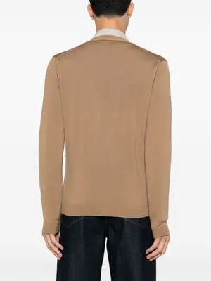 NUUR Merino Wool Cardigan - Brown