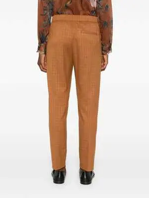 FORTE_FORTE Grid-pattern Trousers