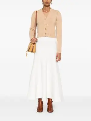 Chloé V-neck Cardigan - Neutrals