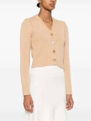 Chloé V-neck Cardigan - Neutrals