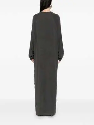 Norma Kamali Raglan-sleeve Side-slit Dress