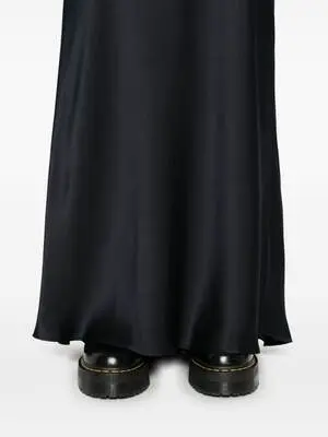 ANINE BING Silk Midi Skirt - Blue